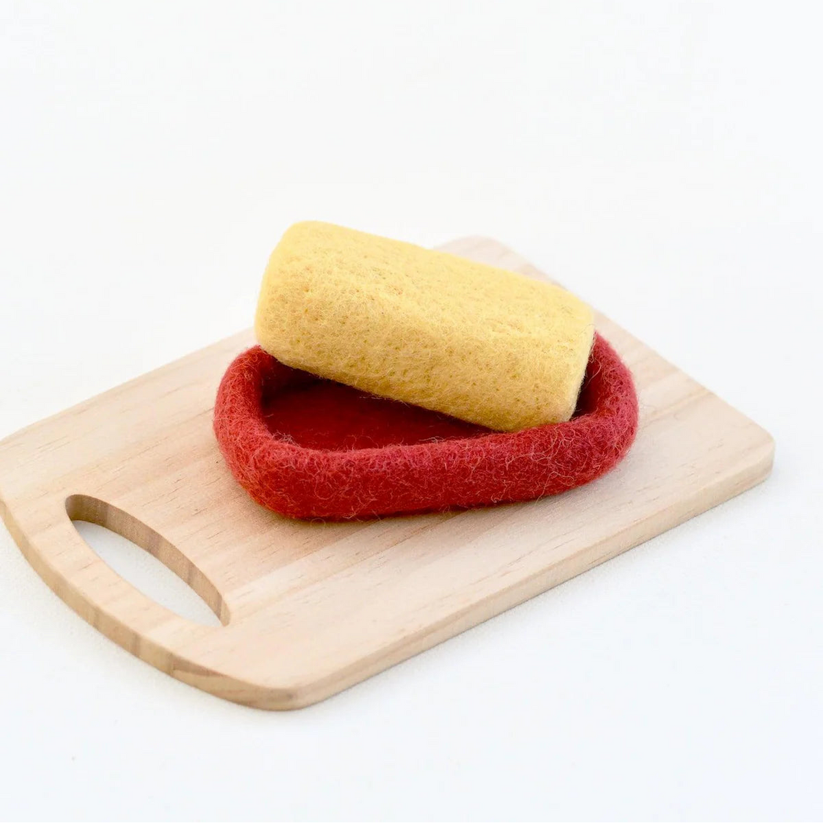 Felt Butter on Dish – Play to Learn