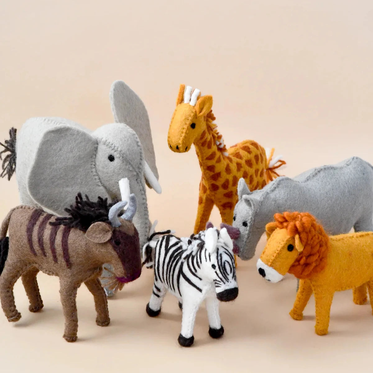 Felt Safari Animals Set – Play to Learn
