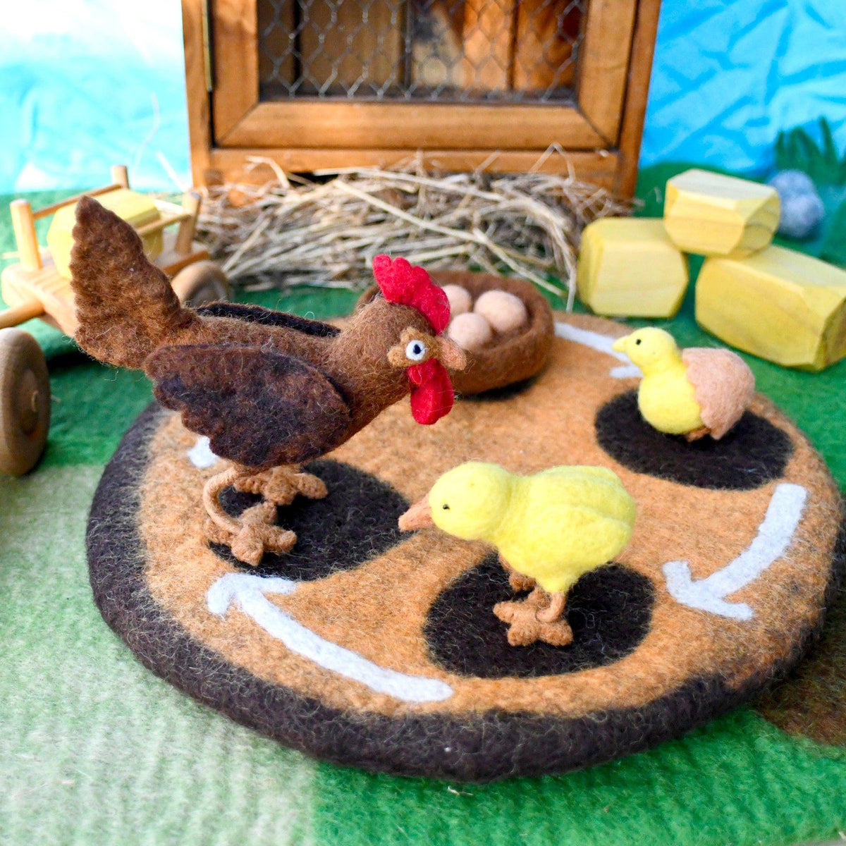 Felt Life Cycle Chook – Play to Learn