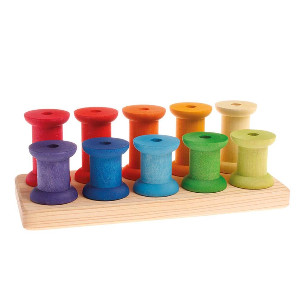 Grimm's Stacking Bobbins – Play to Learn