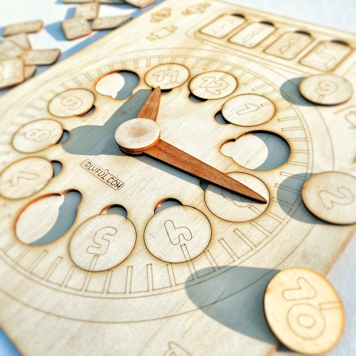 Plywood A Simple Clock Board Puzzle – Play to Learn